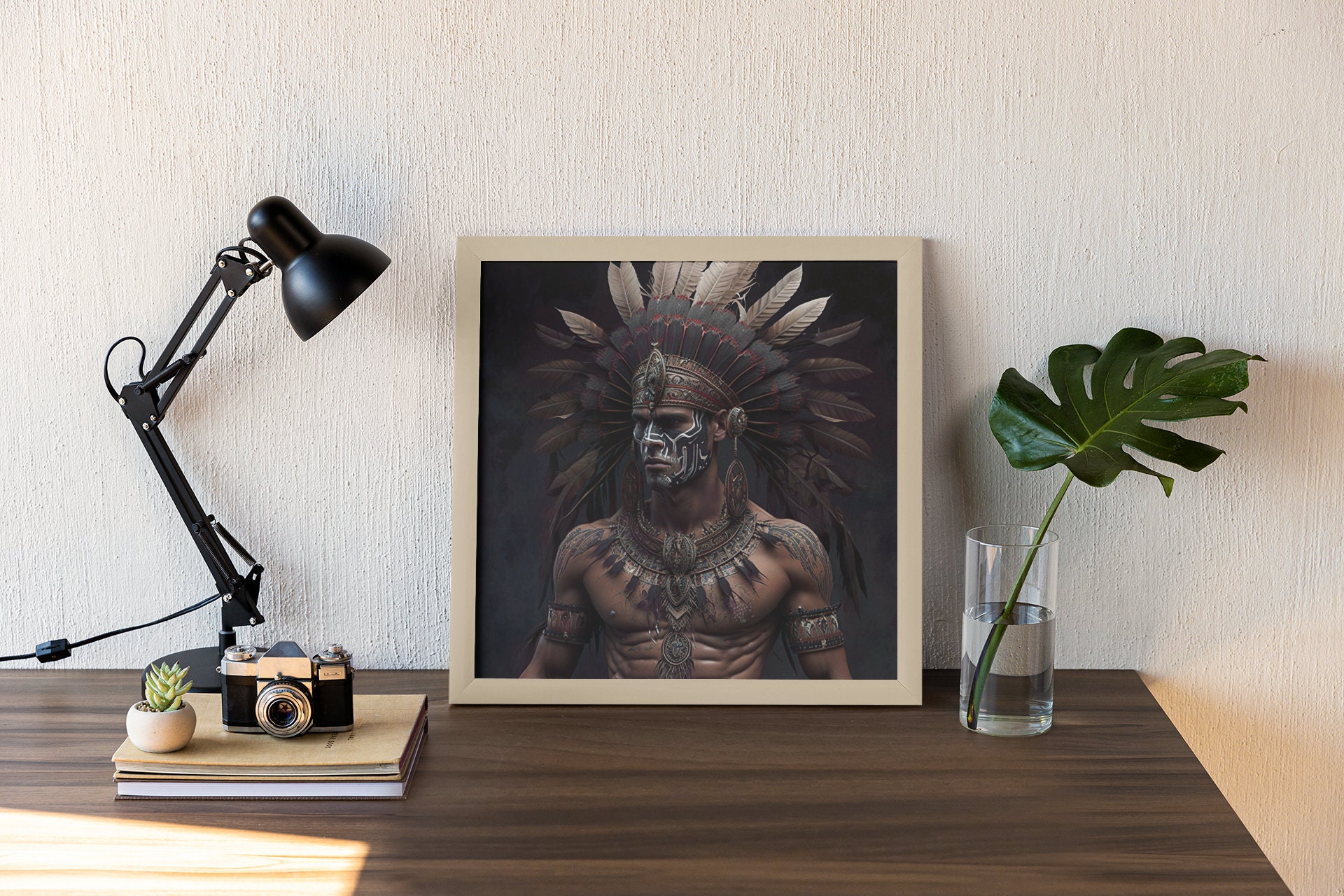 Strong Aztec Man No.3 //premium Digital Product Ai Clip Art Wall Paper ...