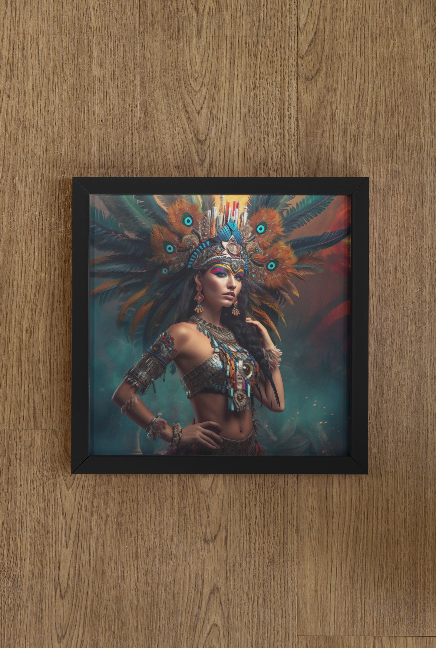 Beautiful Aztec Queen Woman No.13//premium Digital Product Ai Clip Art ...