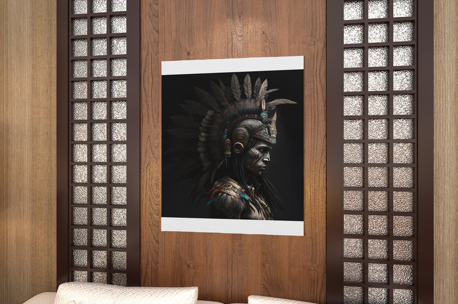 Strong Aztec Man No.5 //premium Digital Product Ai Clip Art Wall Paper ...