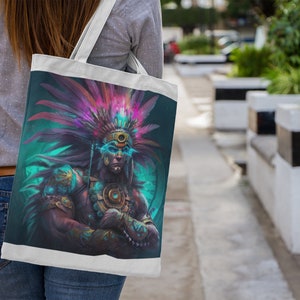 Neon Cyberpunk Strong Aztec Man No.5//premium Digital Product Ai Clip ...