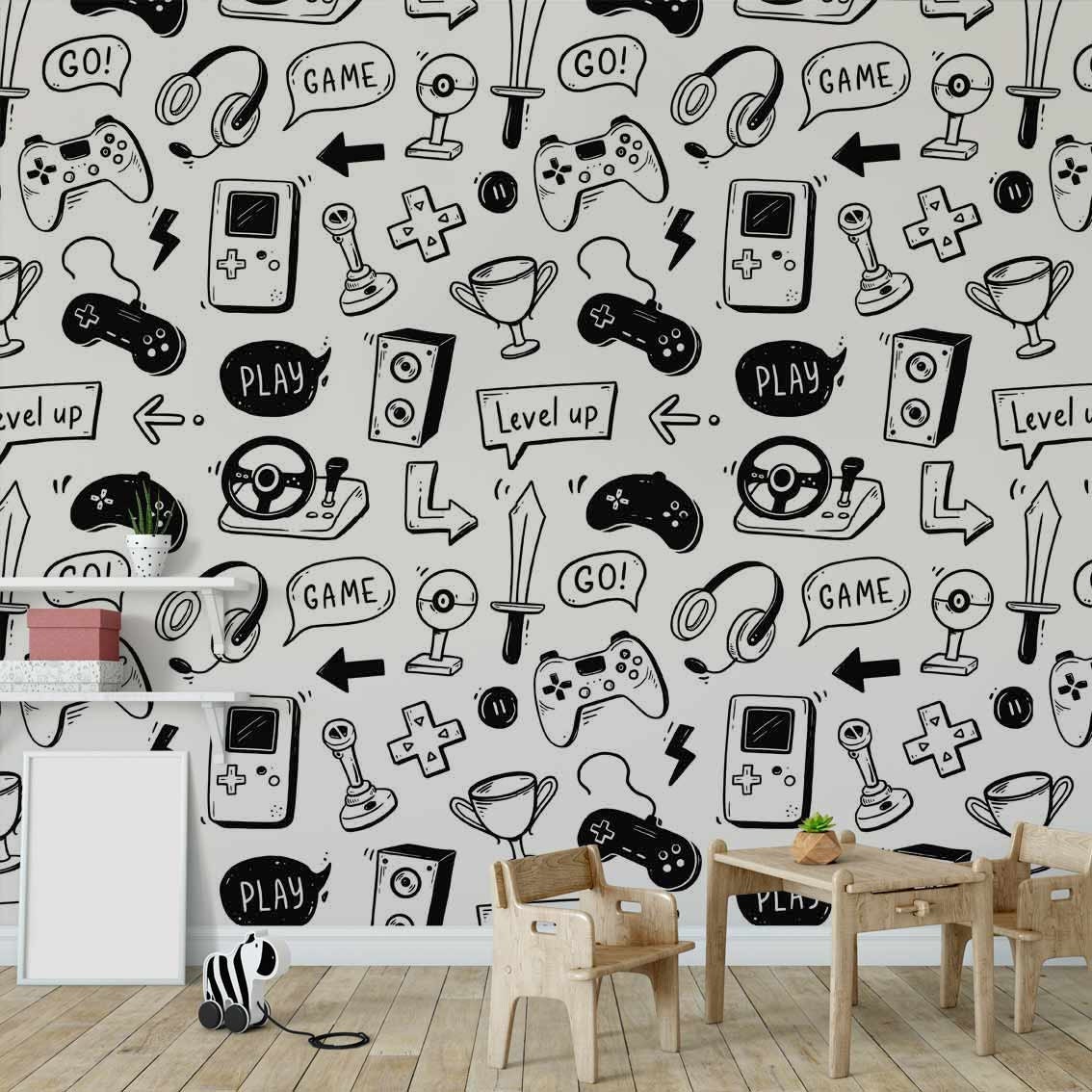 Gamer Wallpaper for a Children's Room, Joey Style 1. You Can Add the ...