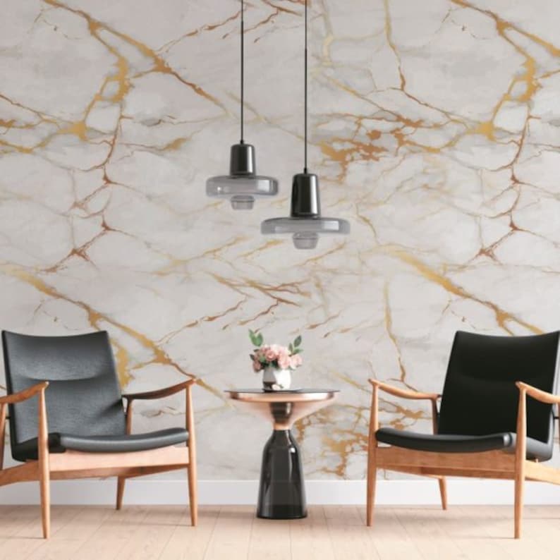 Marble Wallpaper - Etsy