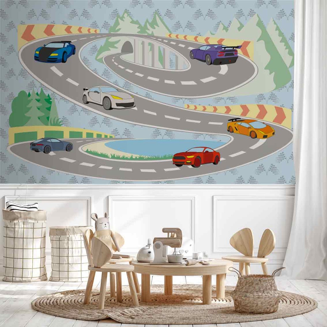 Cars Wallpaper for a Children's Room, Dominic Style 11. You Can Add the ...