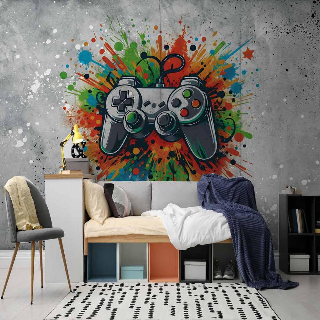 Gamer Wallpaper for a Children's Room, Joey Style 107 . You Can Add the ...