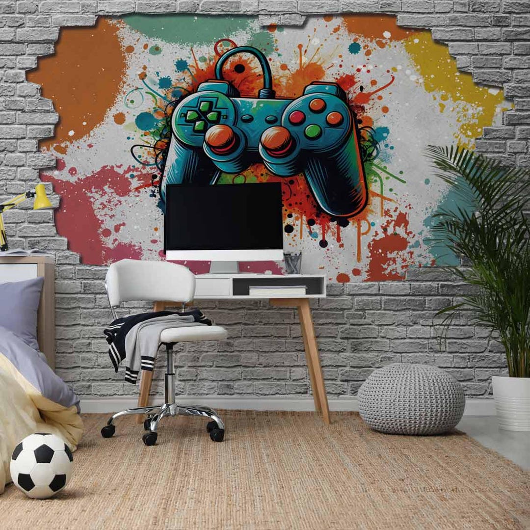Gamer Wallpaper for a Children's Room, Joey Style 1 . You Can Add the ...