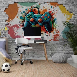 Gamer Wallpaper for a Children's Room, Joey Style 1 . You Can Add the ...