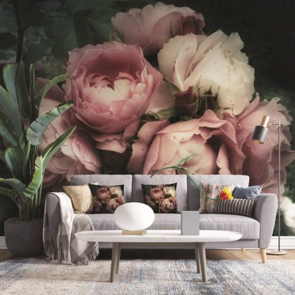 Floral Wallpaper Bouquet of Flowers - Etsy