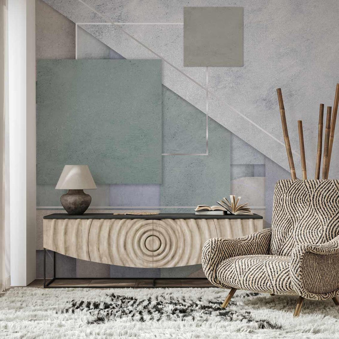 Geometric Wallpaper, Emily Design - Etsy