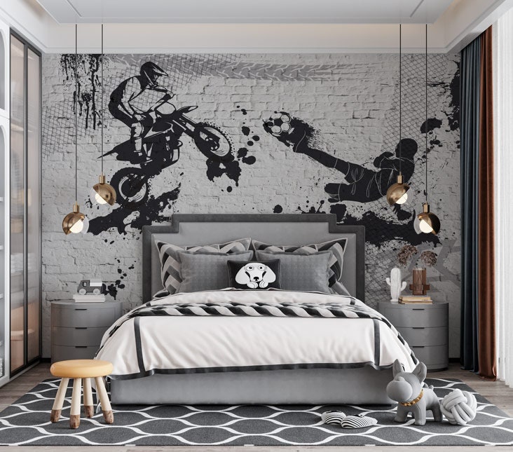 Graffiti Wallpaper for a Bedroom Mikey Style - Etsy