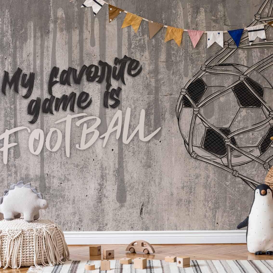 Football Wallpaper for Children's Rooms, Joey Style 777, the Child's ...