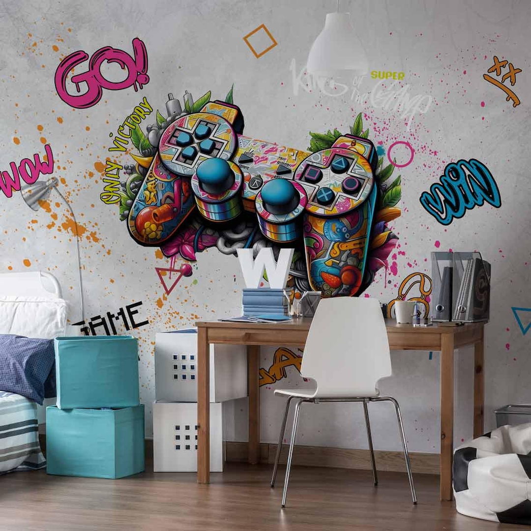 Gamer Wallpaper for a Children's Room, Joey Style 101 . You Can Add the ...
