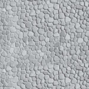 Brick Wallpaper, for the Living Room, Round Stones - Etsy
