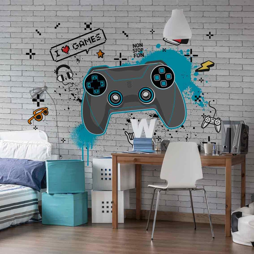 Gamer Wallpaper for a Children's Room, Joey Style 129 . You Can Add the ...