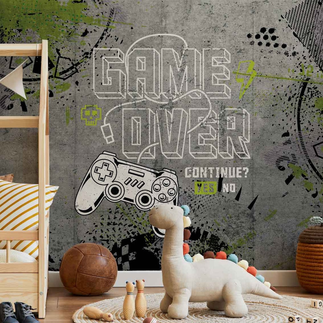 Gamer Wallpaper for a Children's Room, Joey Style 106 . You Can Add the ...