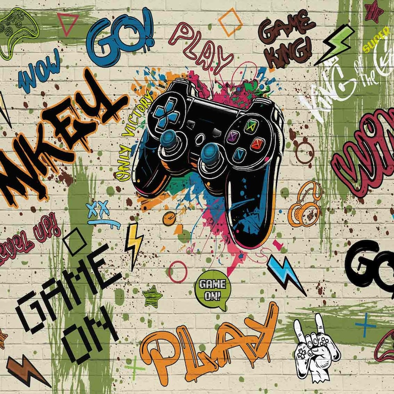 Gamer Wallpaper for a Children's Room, Joey Style 101 . You Can Add the ...