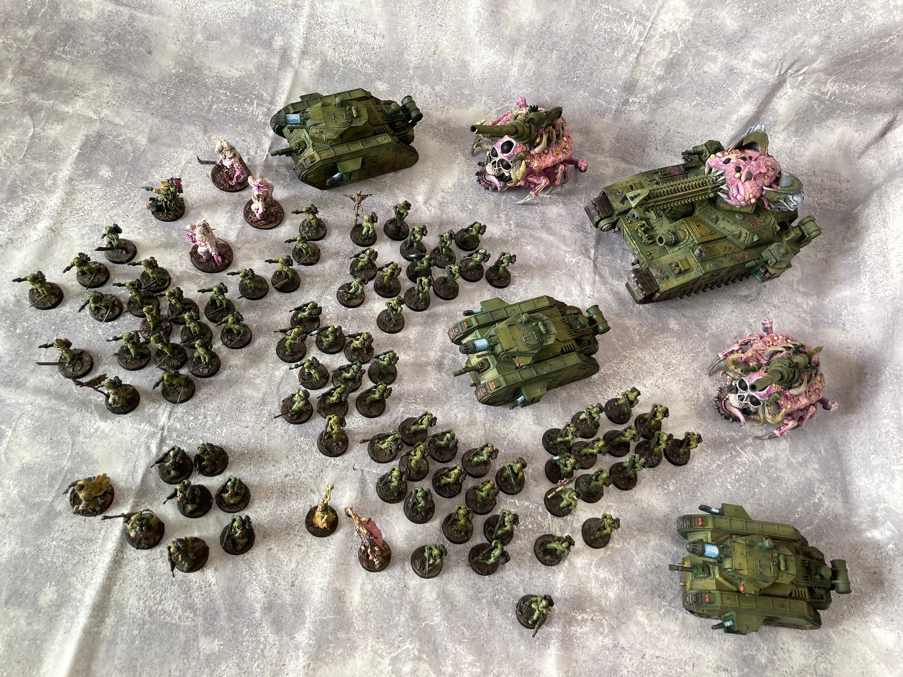 CUSTOM ARMY SAMPLE - Traitor Imperial Guard Army Painted - Vraksian ...