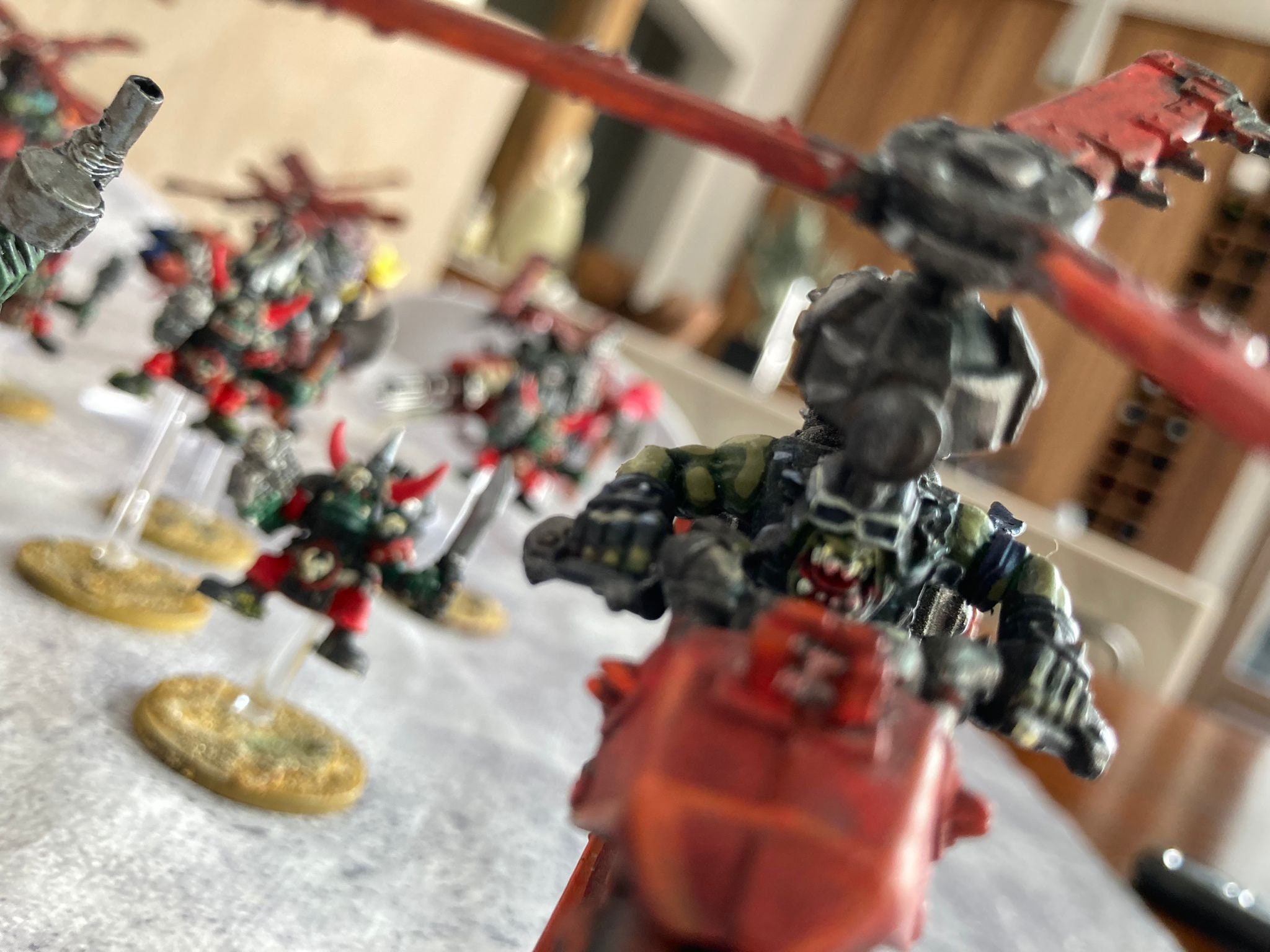 CUSTOM ARMY SAMPLE Fully Painted Ork Army Dakkajets, Fighta Bommers ...