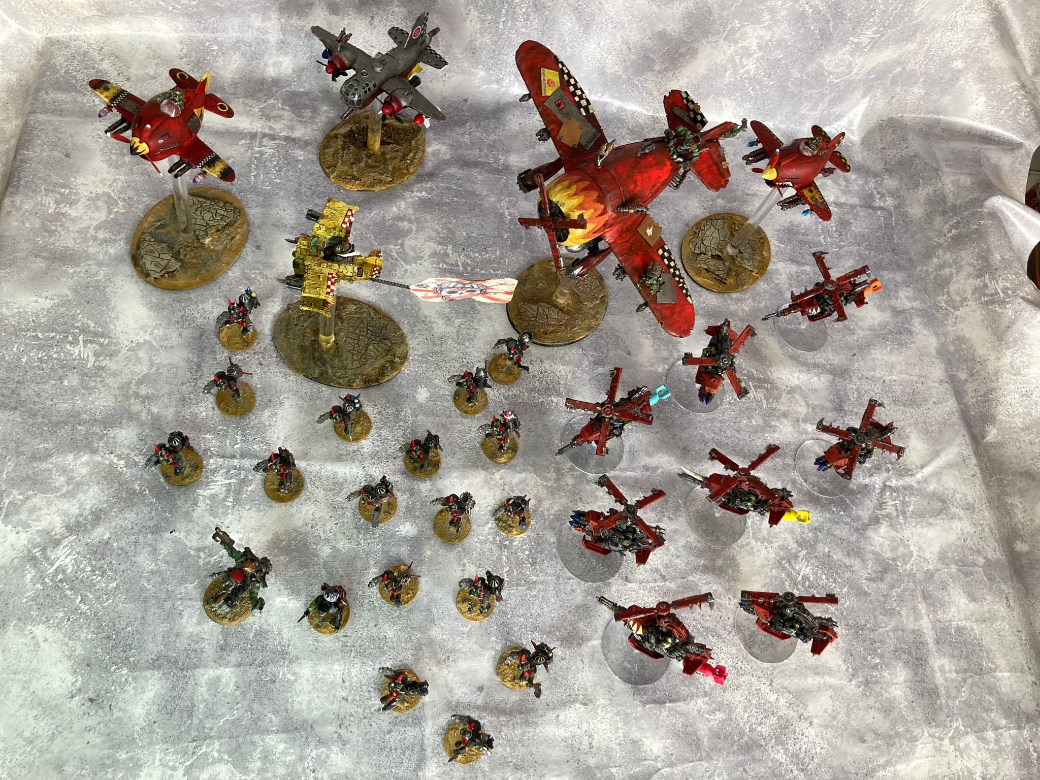 Fully Painted Ork Army Dakkajets Fighta Bommers Storm Boyz - Etsy