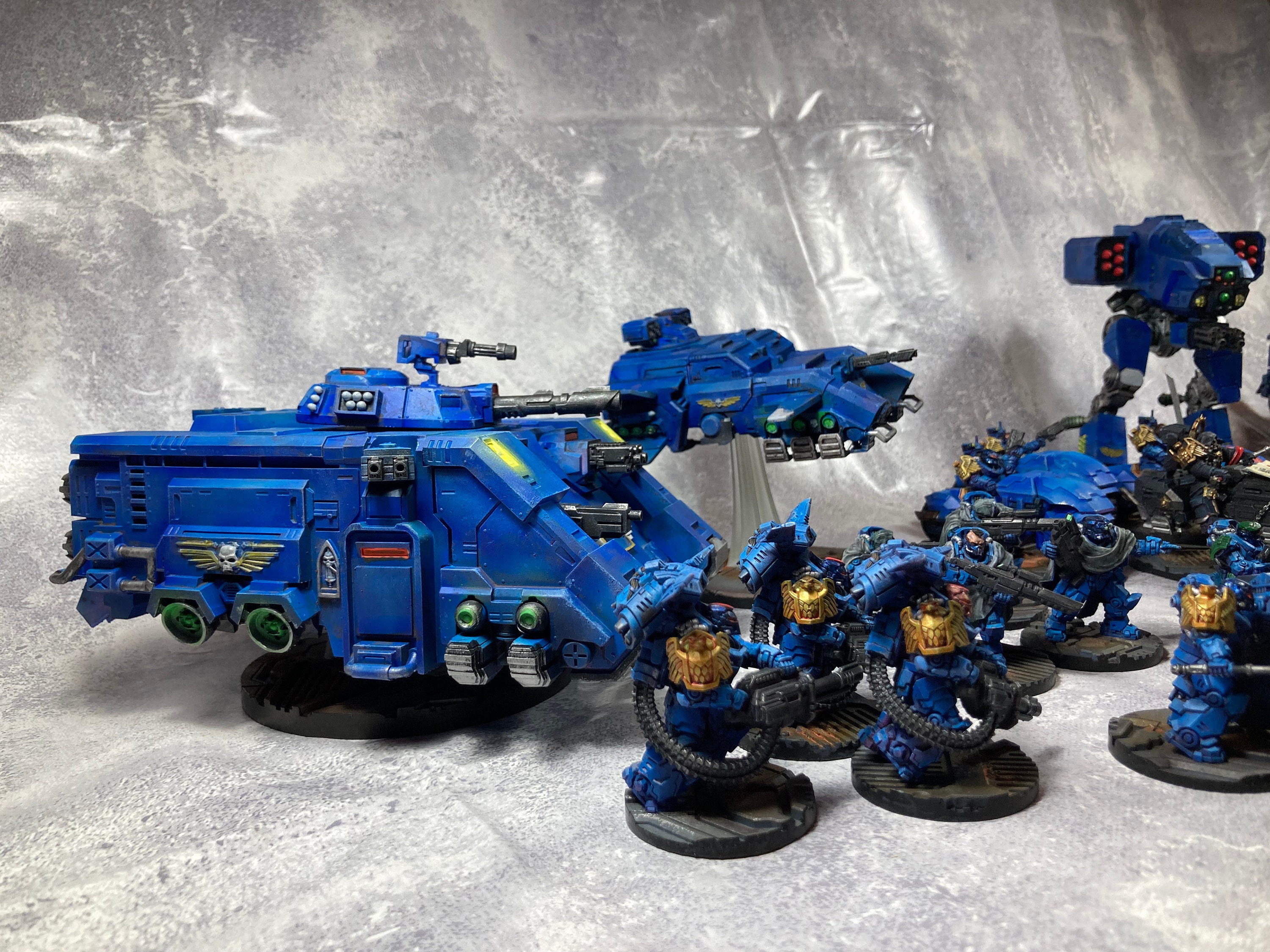 CUSTOM ARMY SAMPLE Warhammer 40k Space Marines Legion Ultramarines ...