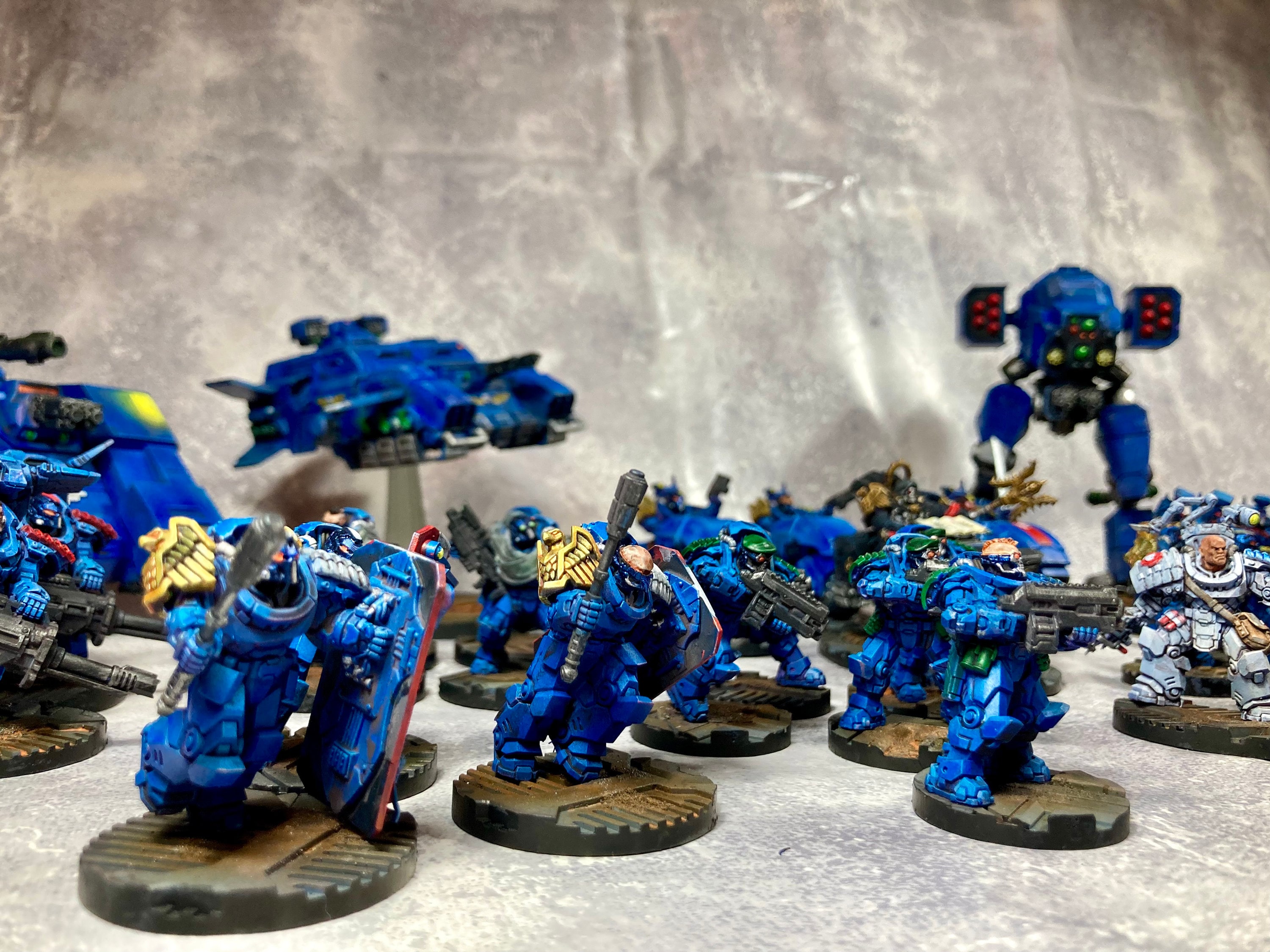 CUSTOM ARMY SAMPLE Warhammer 40k Space Marines Legion Ultramarines ...