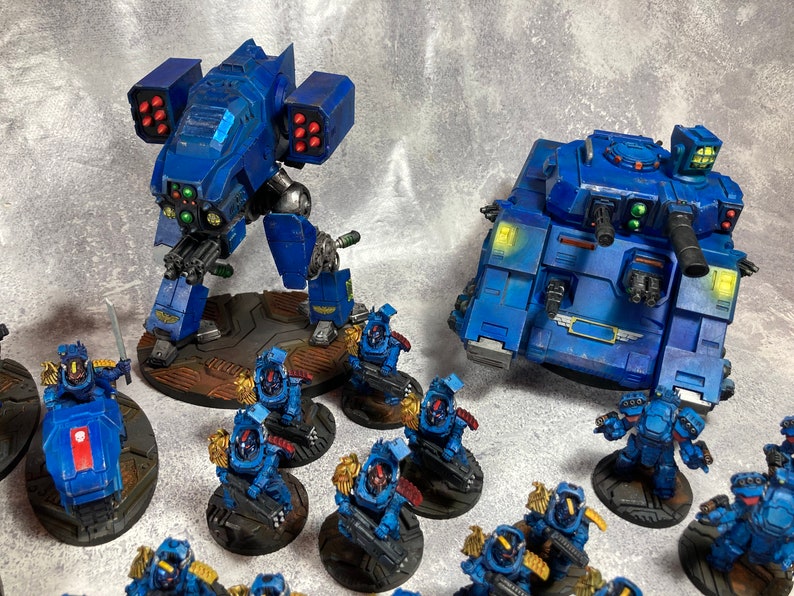 CUSTOM ARMY SAMPLE Warhammer 40k Space Marines Legion Ultramarines ...
