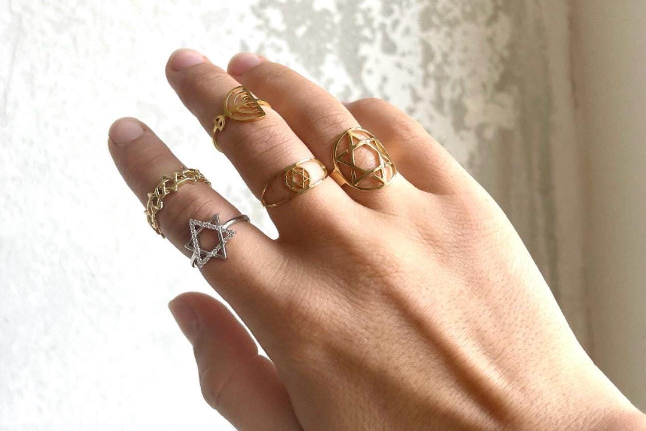 Magen David Ring, Star of David Ring, Jewish Ring, Judaica Ring - Etsy