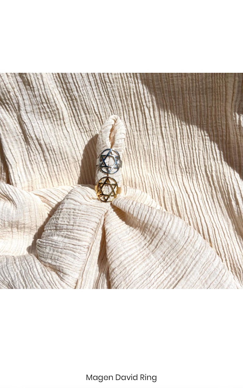 Magen David Ring, Star of David Ring, Jewish Ring, Judaica Ring - Etsy