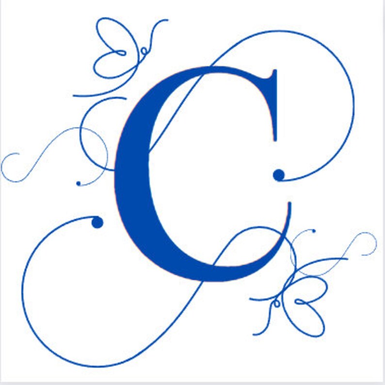 Split Monogram, Split Letter, Alphabet for Cricut, Regal Initial, Font ...