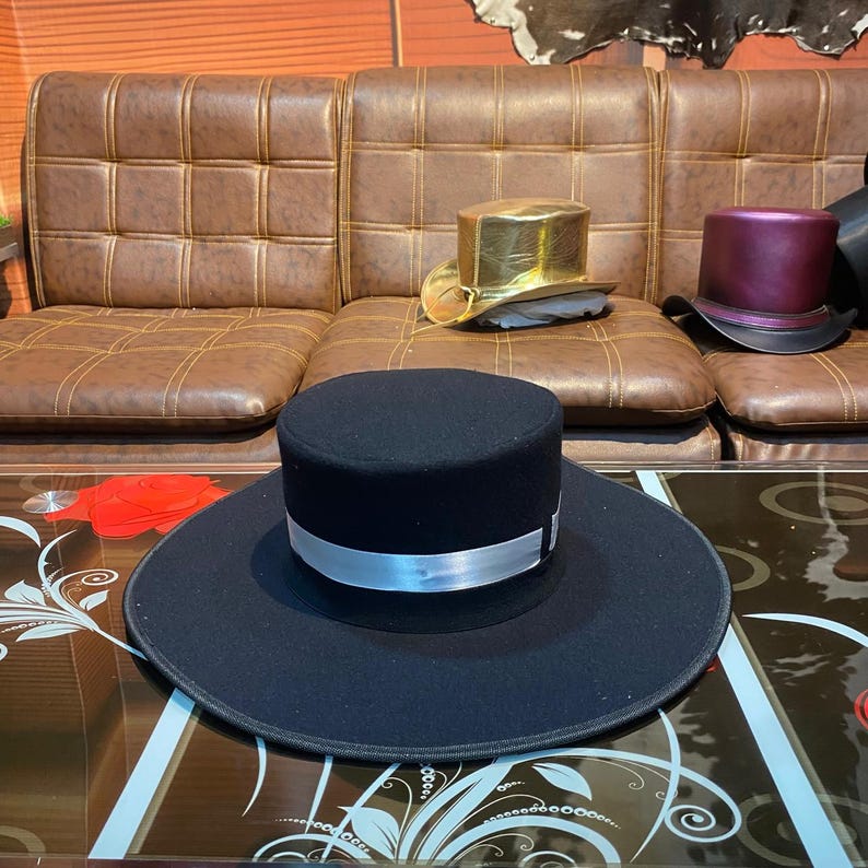 Melania Trump Inspired Flat Top Hat Steely Fashion American Design ...
