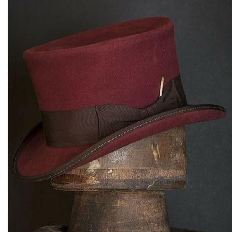 Handcrafted Wool Felt Top Hat :tom Petty Travelling Wilburys Rock - Etsy