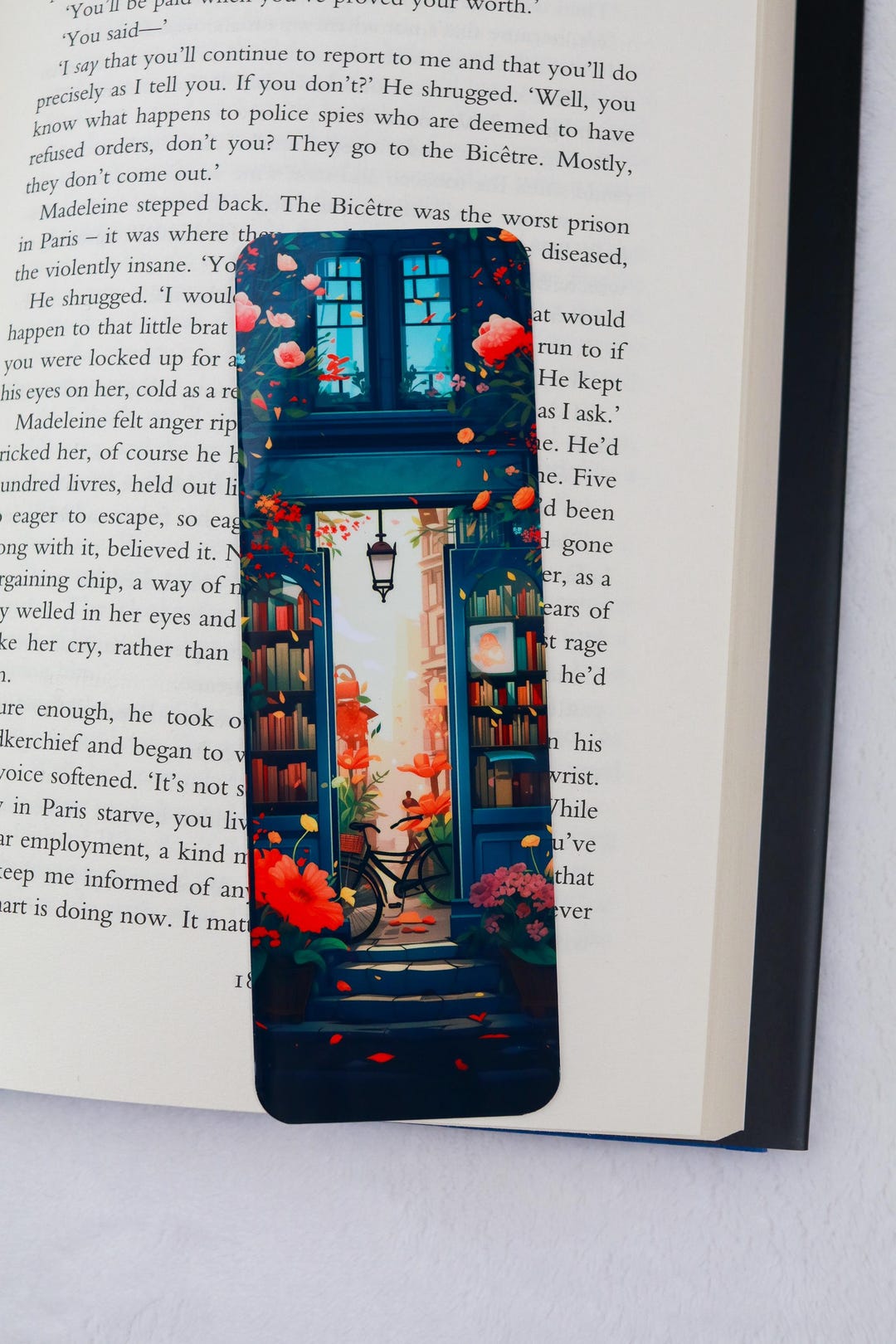 Cute Bookshop Bookmark - Bookshelves Bookmarks - Cozy Reading Space ...