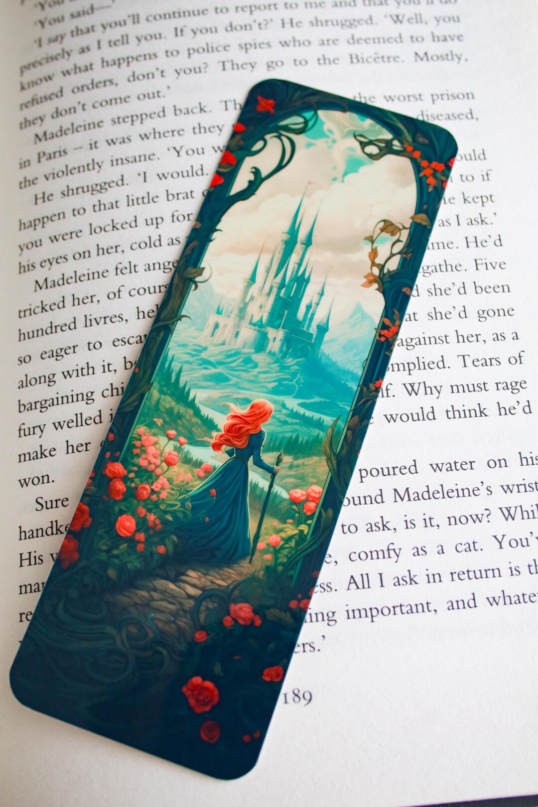 Cute Fantasy Bookmark - Fairy Tale Princess Bookmark - Book Lover Gift ...