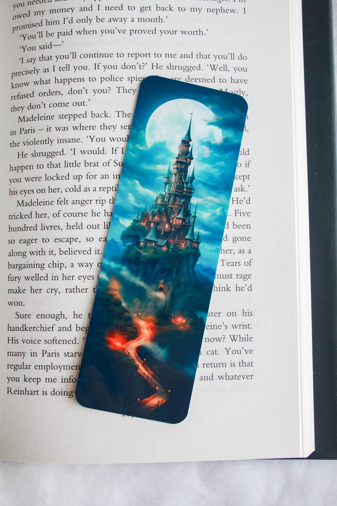 Fantasy World Bookmark - Fantasy Castle Bookmark - Book Lover Gift ...