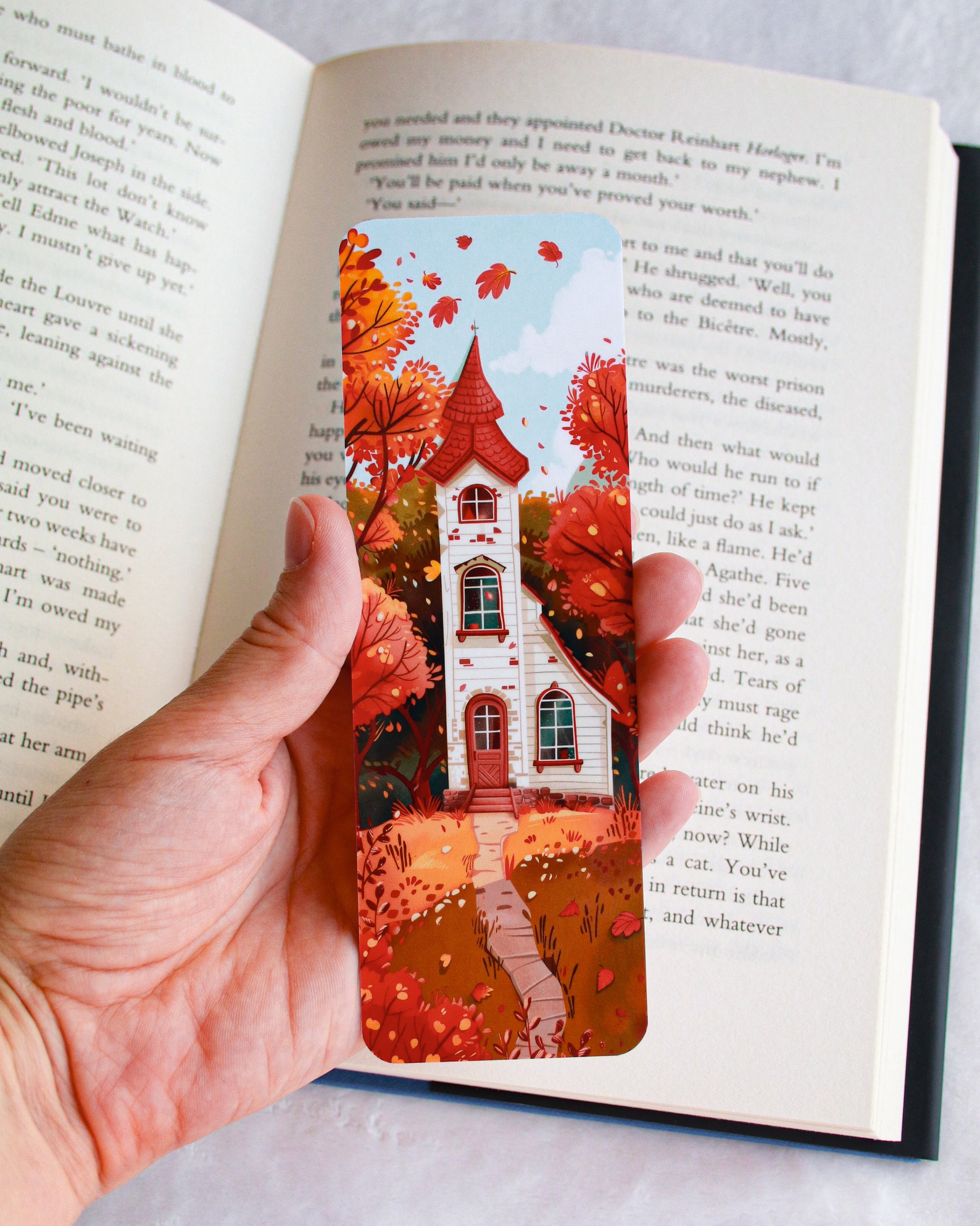 Cute Autumn Cottagecore Bookmark Cozy Reading Bookmark Book Lover Gift ...