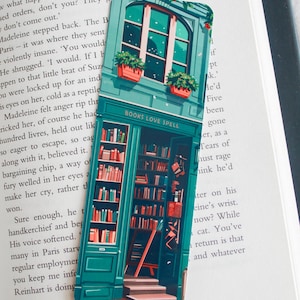 Cute Bookshop Bookmark - Cozy Reading Space Bookmark - Book Lover Gift ...