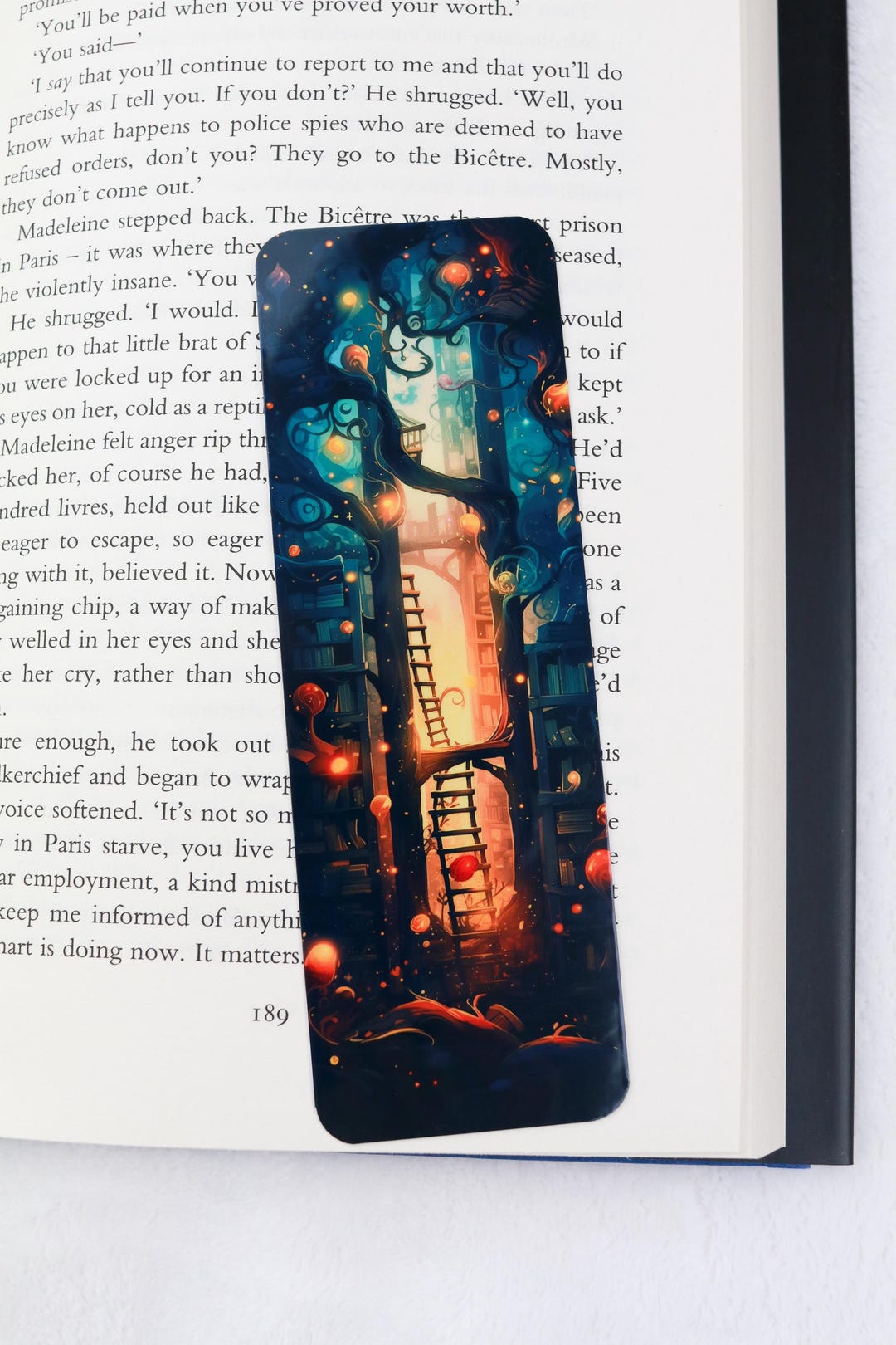 Magic Library Bookmark - Enchanted Library Fantasy Bookmark - Book ...