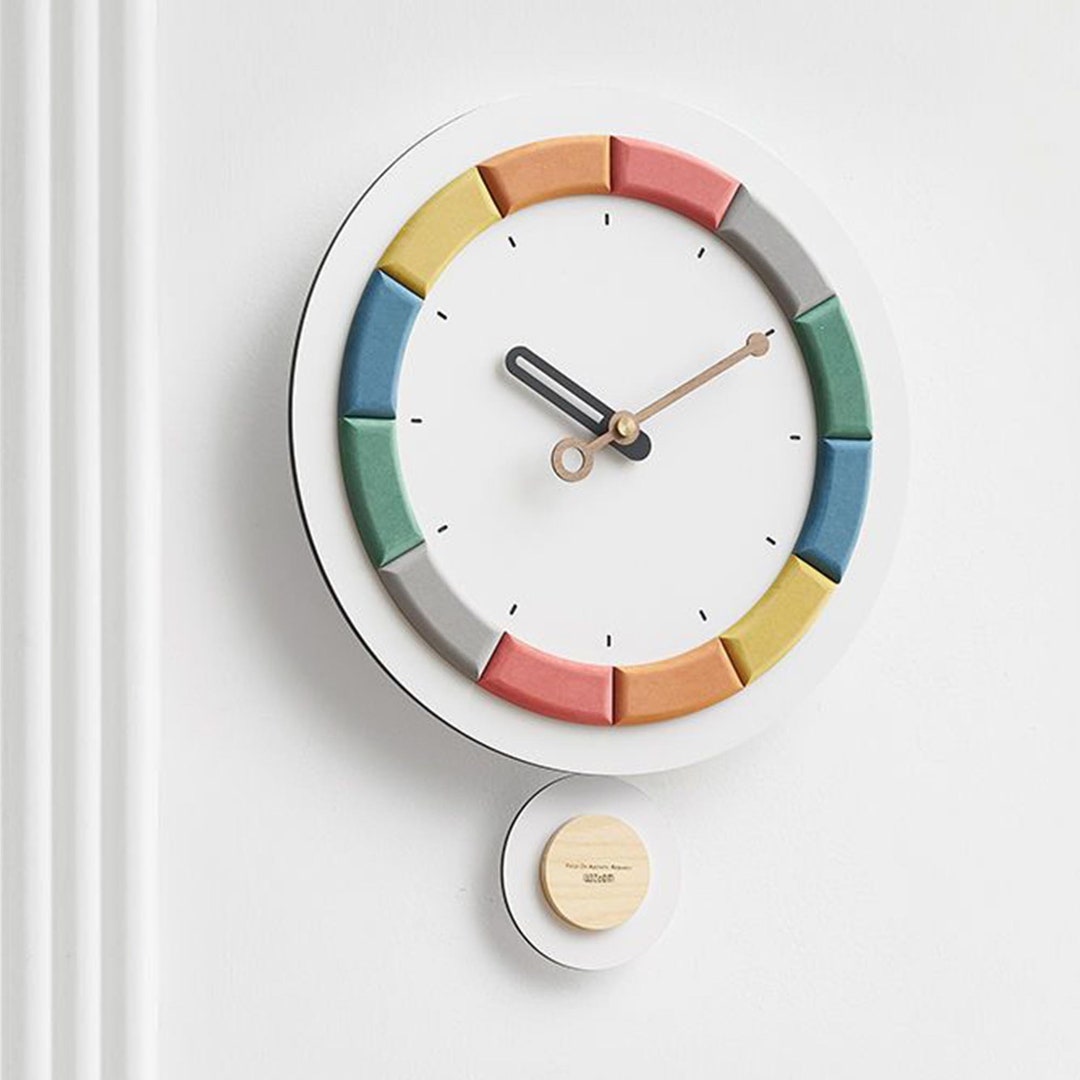 Clock Timepiece Modern Wall Clock Hanging Clock Bracket - Etsy