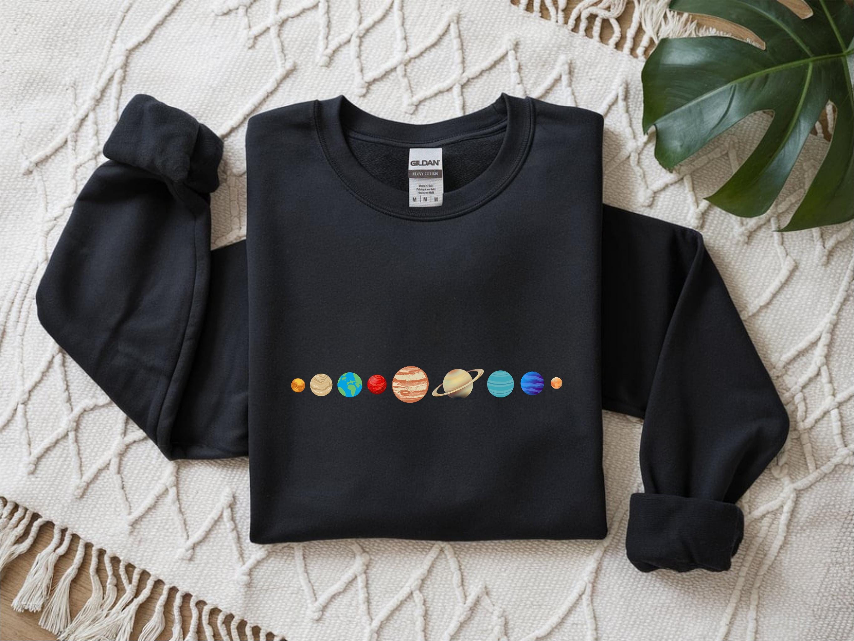 Solar System Planets Sweatshirt, Astronomy Lover Hoodie, Space Science ...
