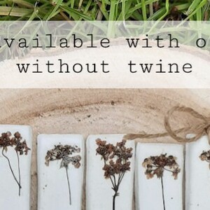 Wedding Place Name Cards Clay Place Names Pressed Flowers Floral ...