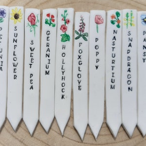 Flower Seed Markers Plant Markers Garden Seed Labels Garden Decor ...