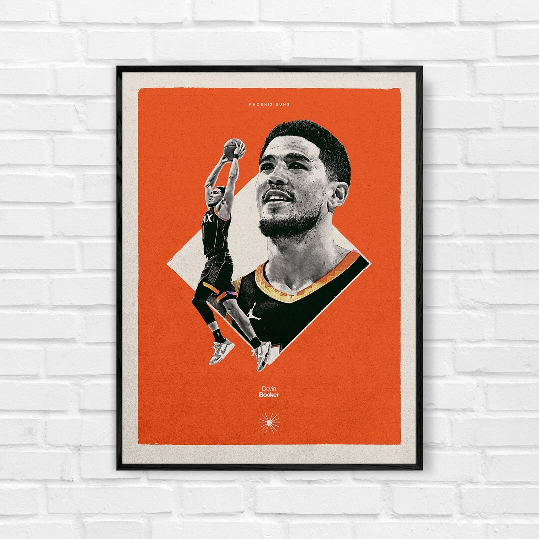 Devin Booker Poster Phoenix Suns NBA Printable Digital Download ...