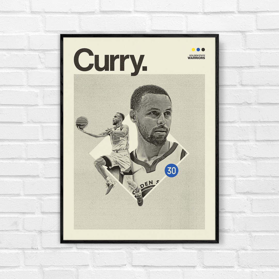 Stephen Curry Poster Golden State Warriors Basketball - Etsy