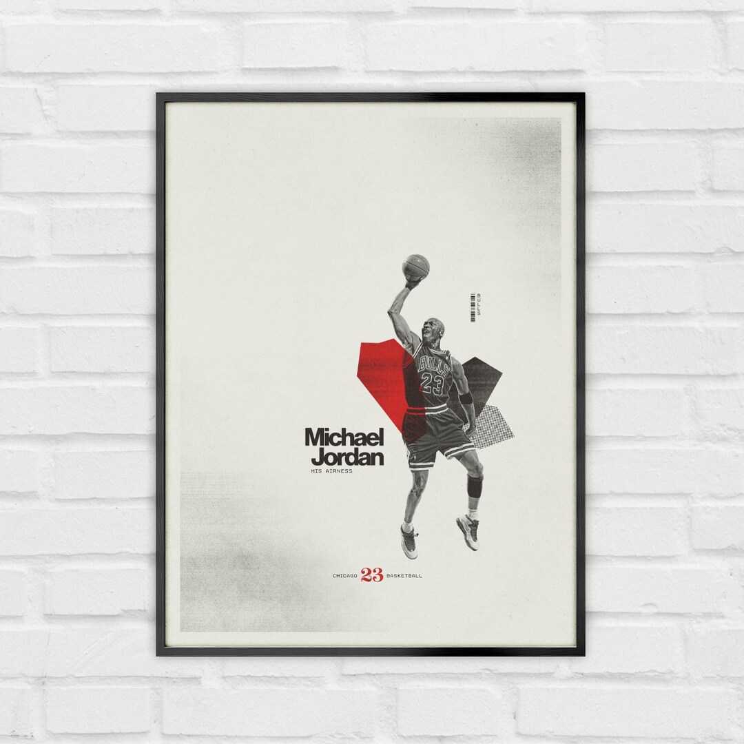 Michael MJ Poster, Minimalist Chicago Bulls Poster, Basketball Print ...
