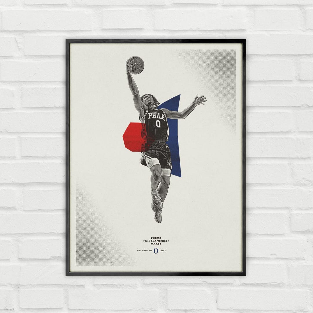 Tyrese Maxey Poster – Philadelphia 76ers Poster – Download or Print - Etsy