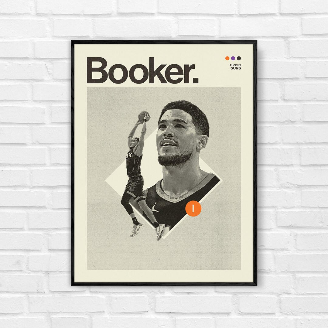 Devin Booker Poster Phoenix Suns NBA Printable Digital Download ...