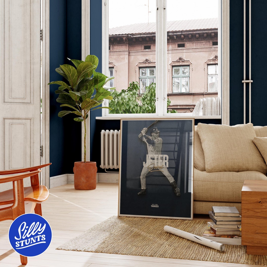 Derek Jeter Poster, New York Yankees Poster, Baseball Prints, Sports ...
