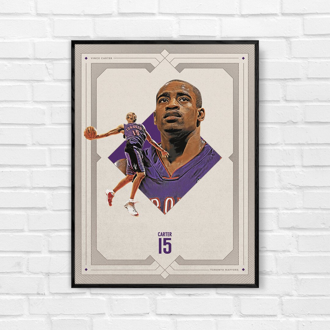 Vince Carter Poster Digital Download Toronto Raptors Poster Basketball ...