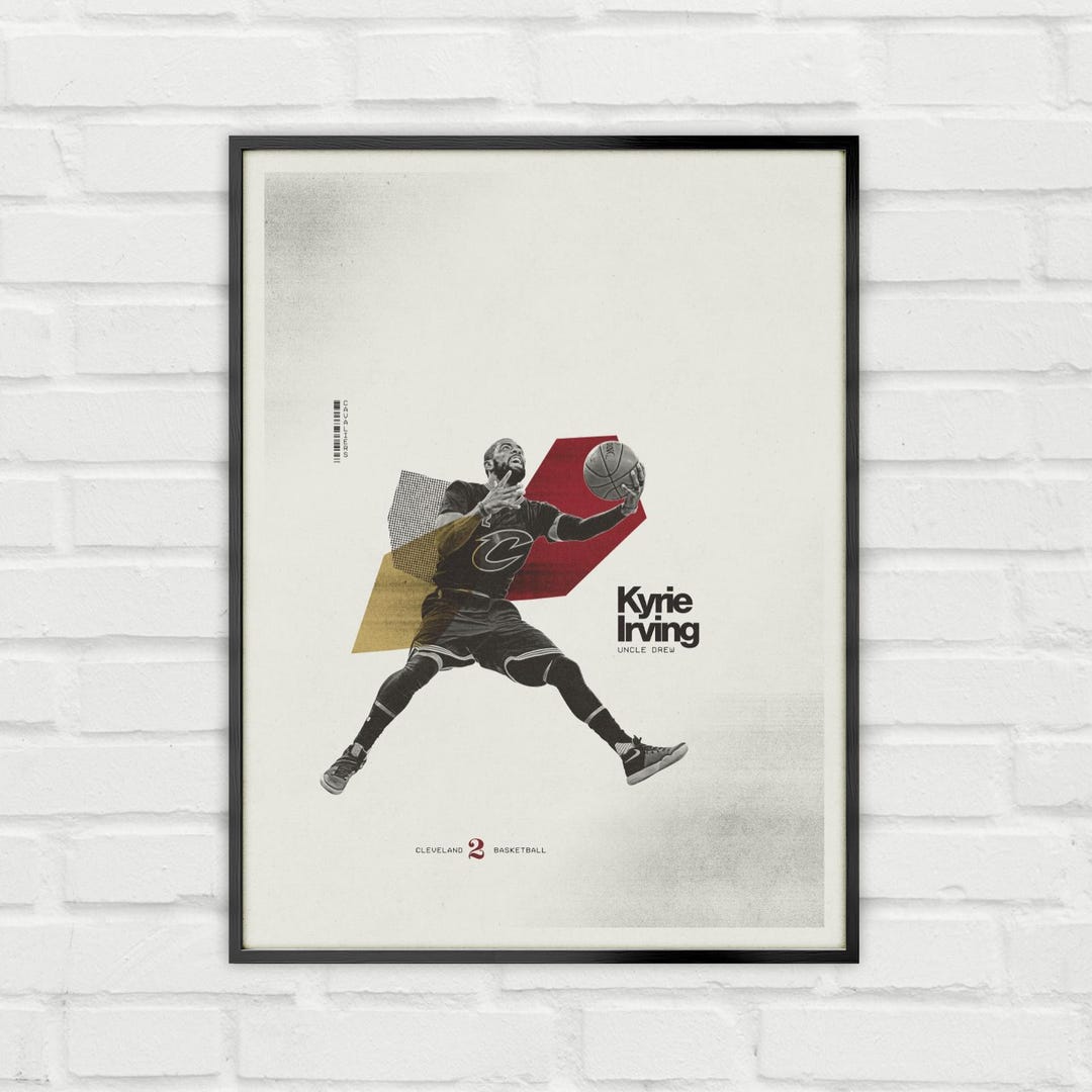 Kyrie Irving Poster – Cleveland Cavaliers Minimalist NBA Basketball ...