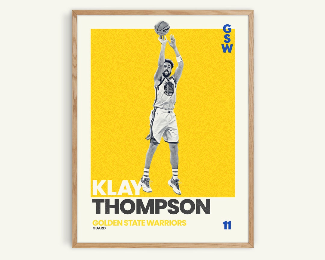Klay Thompson Poster Digital Download Golden State Warriors Etsy