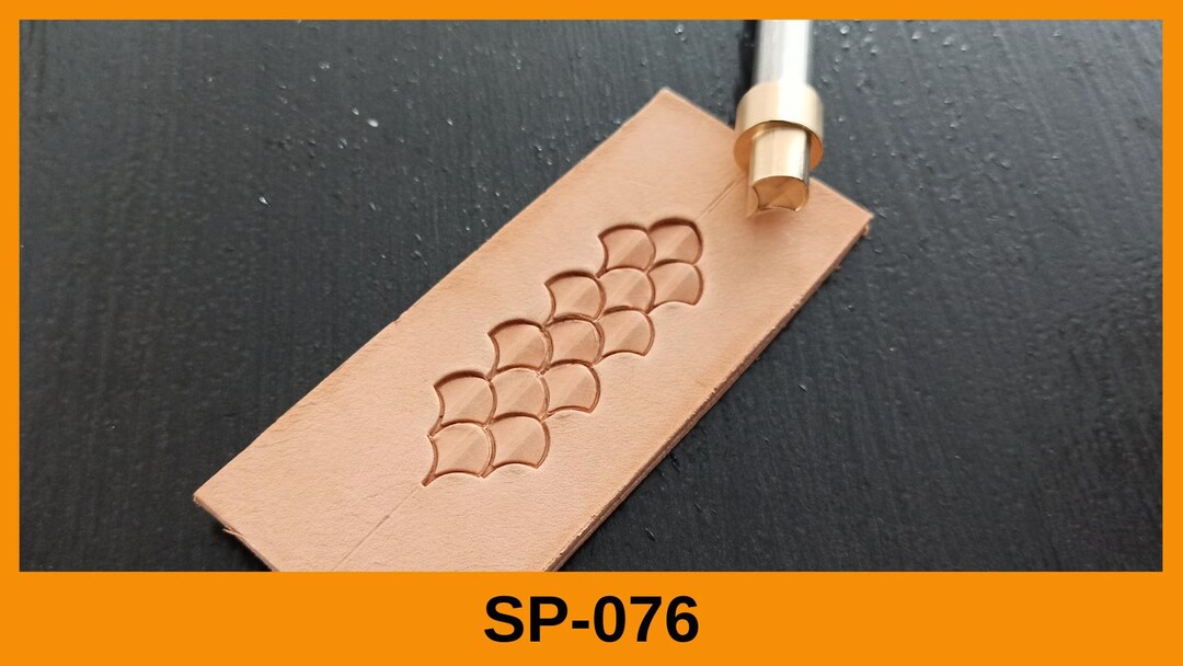 Brass Leather Craft Stamp: Scales Design, Tooling Supplies - SP-076 - Etsy